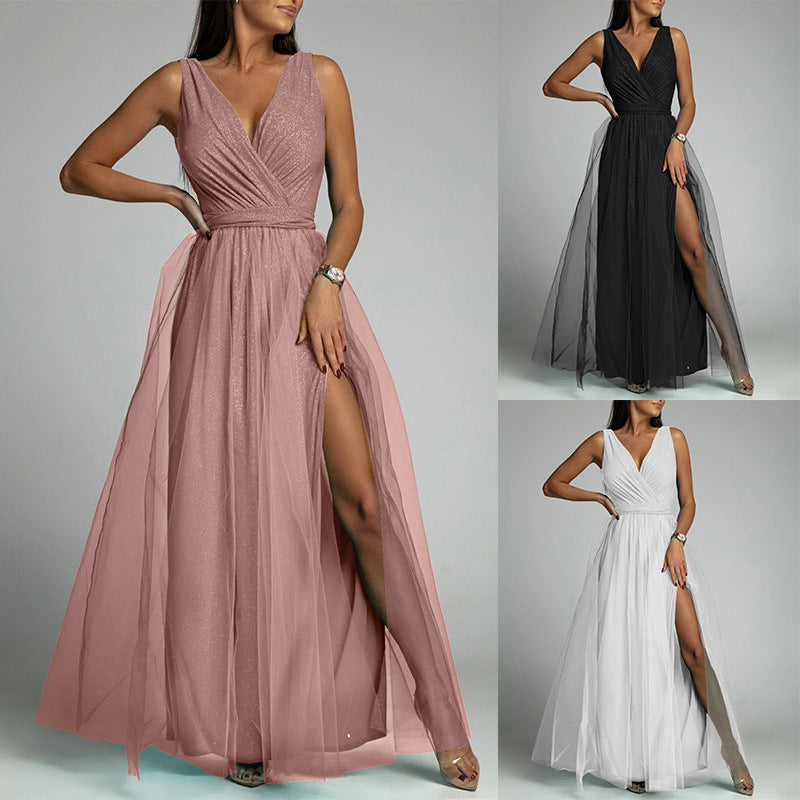 Sexy Slimming Split Expansion Shiny Dress Skirts – fitspromag